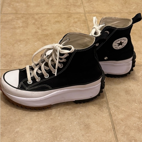 Converse | Shoes | Converse Black And White Hightop Sneakers With ...